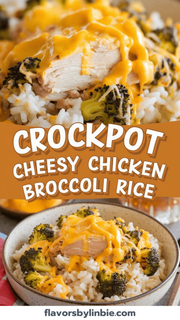 Crockpot Cheesy Chicken Broccoli Rice