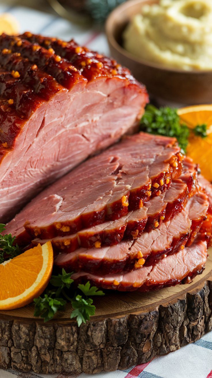 Sweet and Spicy Crockpot Ham
