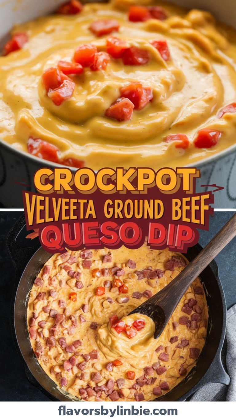 The Best Crockpot Velveeta Ground Beef Queso Dip