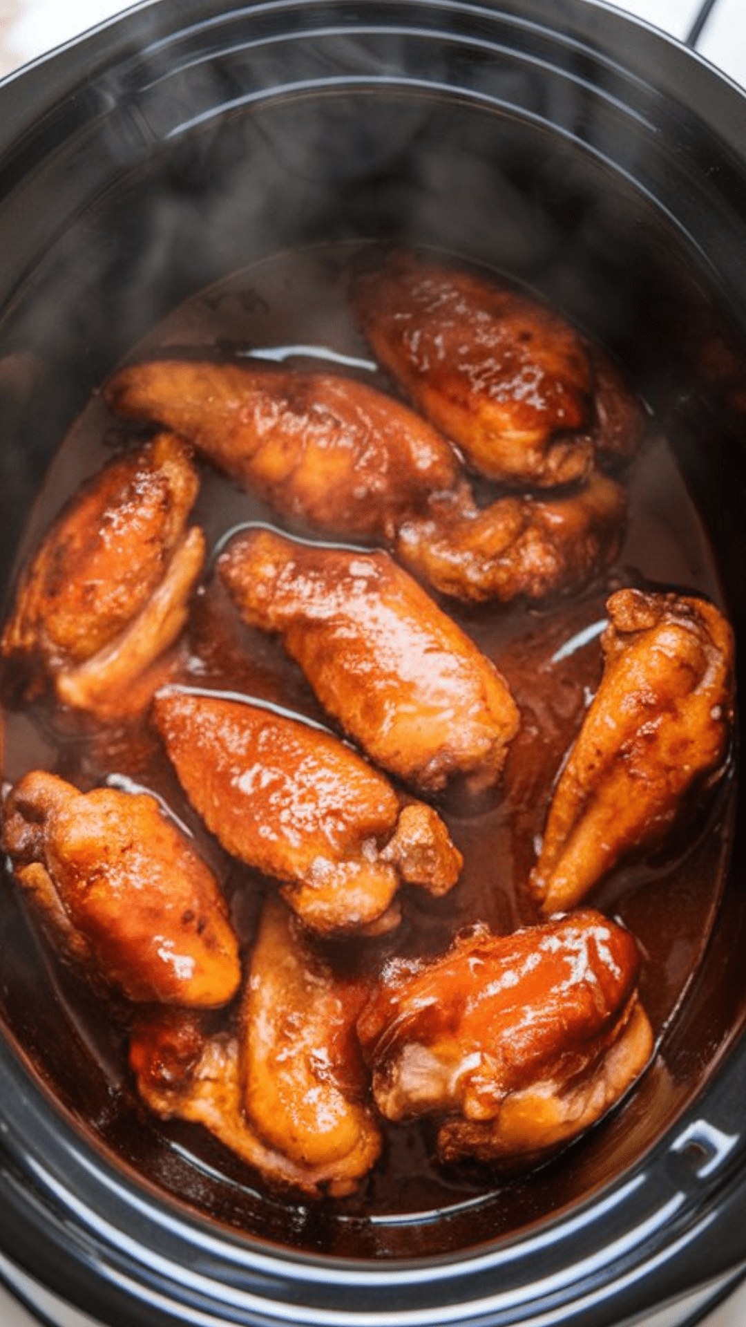 Slow Cooker Honey BBQ Chicken Wings