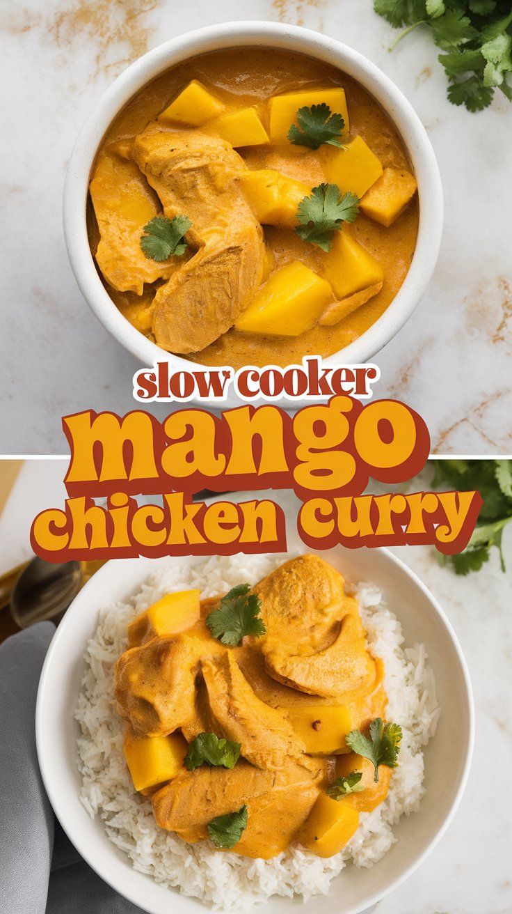 Slow Cooker Mango Chicken Curry