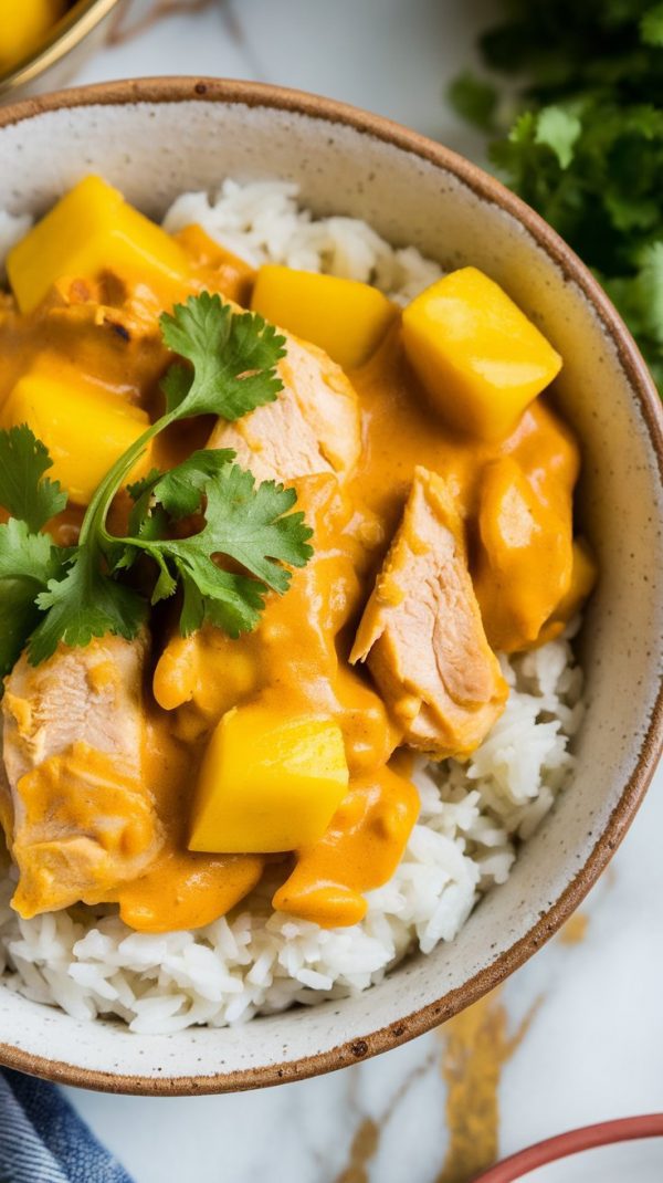 Slow Cooker Mango Chicken Curry