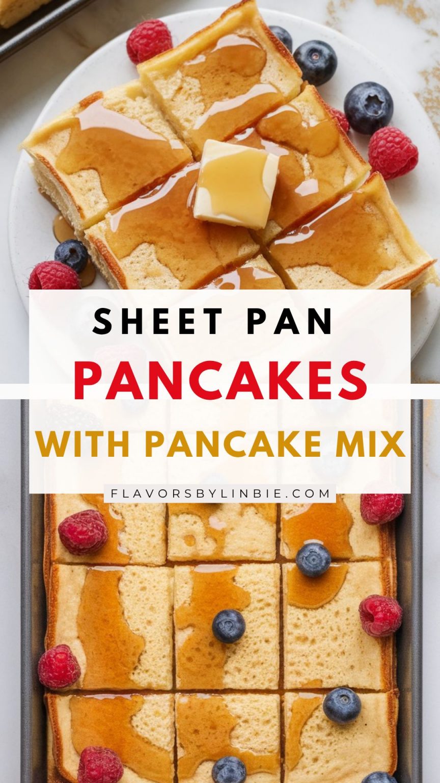 Easy Sheet Pan Pancakes with Pancake Mix