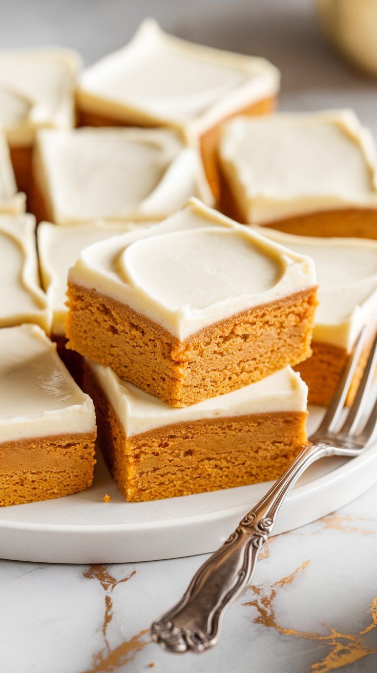 Pumpkin Bars with Cream Cheese Frosting