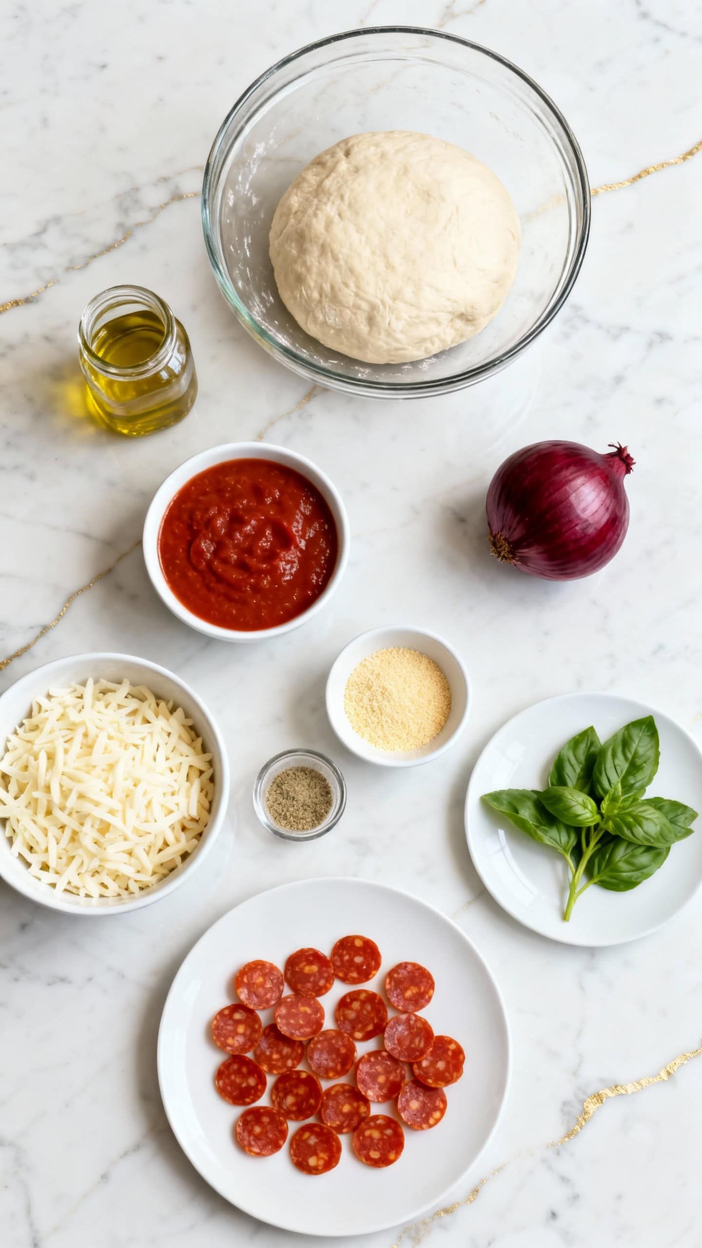 Mini Heart Shaped Pizzas